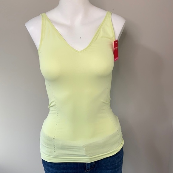 SPANX | Tops | Spanx Reversible Limeade Tank Wear 2 Ways Size M New ...